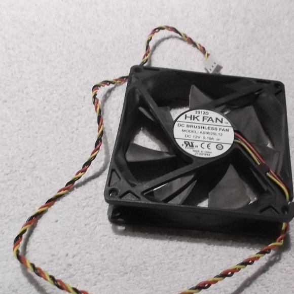HK Fan | Computers, Laptops & Parts | 232d Hk Fan Tm Dc Brushless Fan Model As925l12 Dc 12v 019a ...